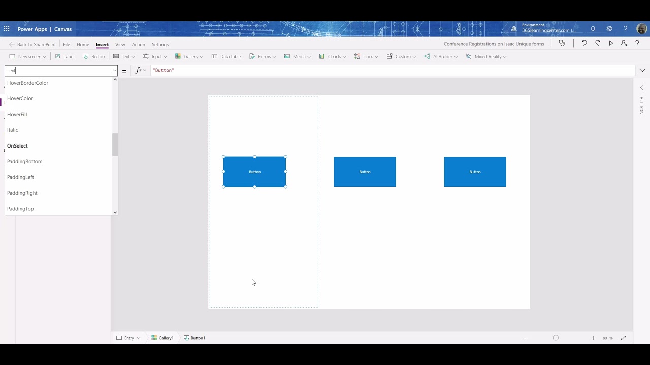 Real world example of using boolean with the visible property in Power ...
