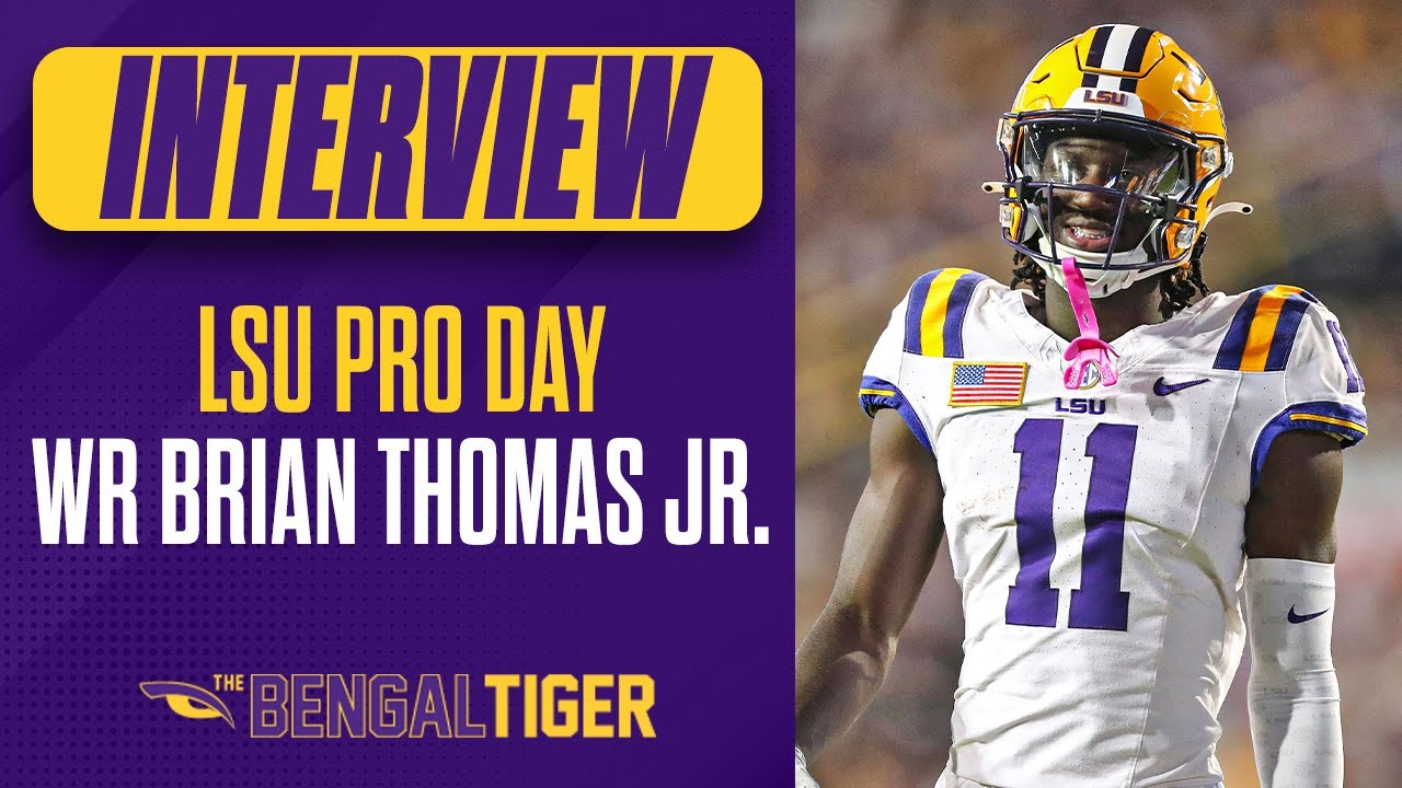 Brian Thomas, Jr. recaps LSU Pro Day, impressive showing in front of ...