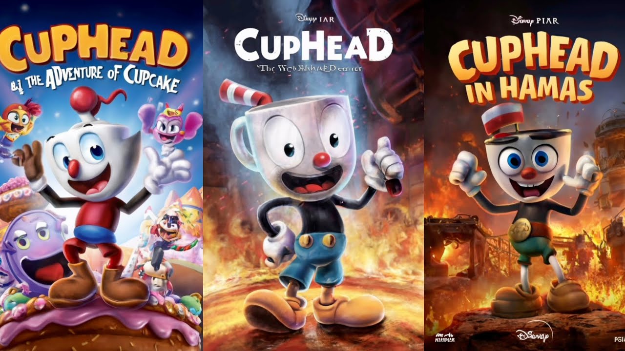 Cuphead But With AI Disney Pixar Movie Posters - YouTube