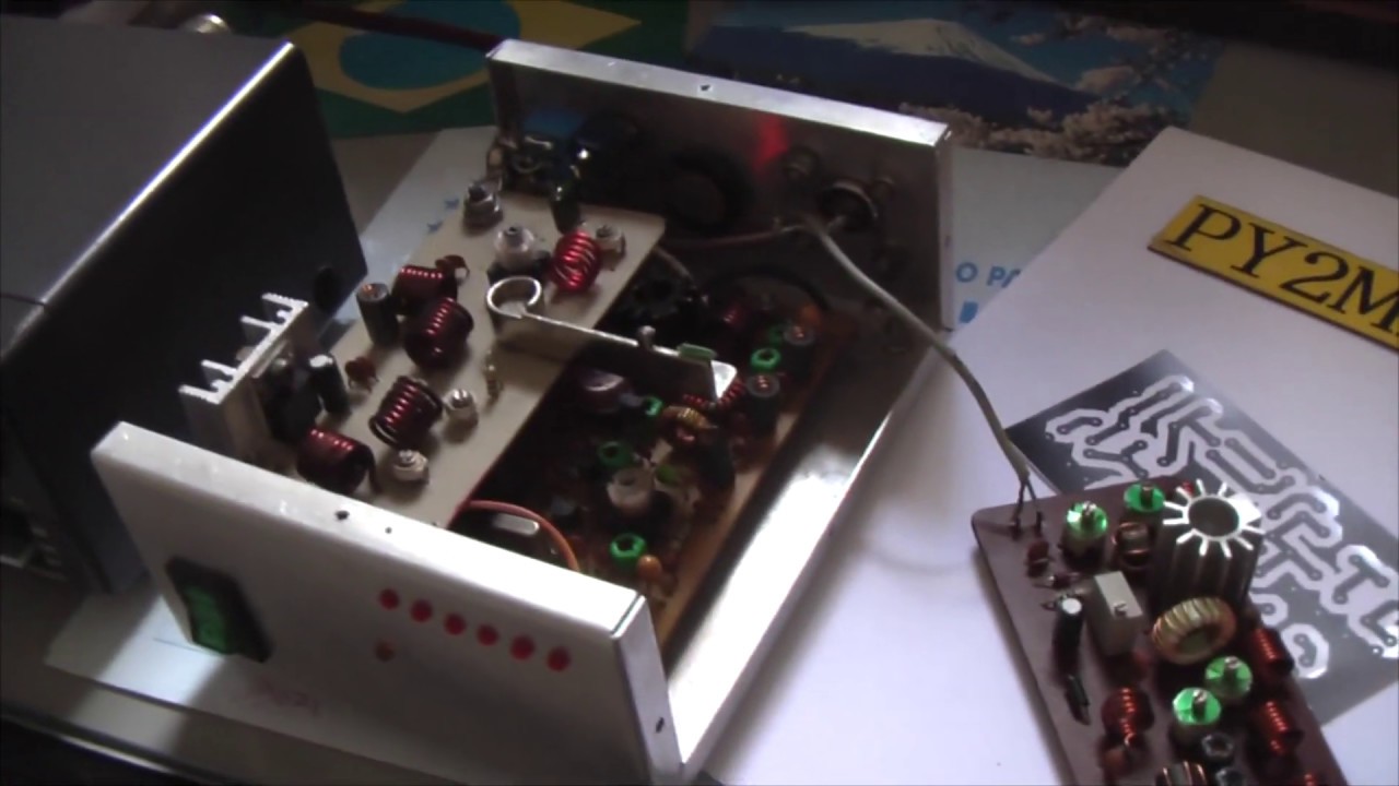 50MHZ New QRP Linear Amp with 2n3553 1.8 Watts TEST - DIY - YouTube