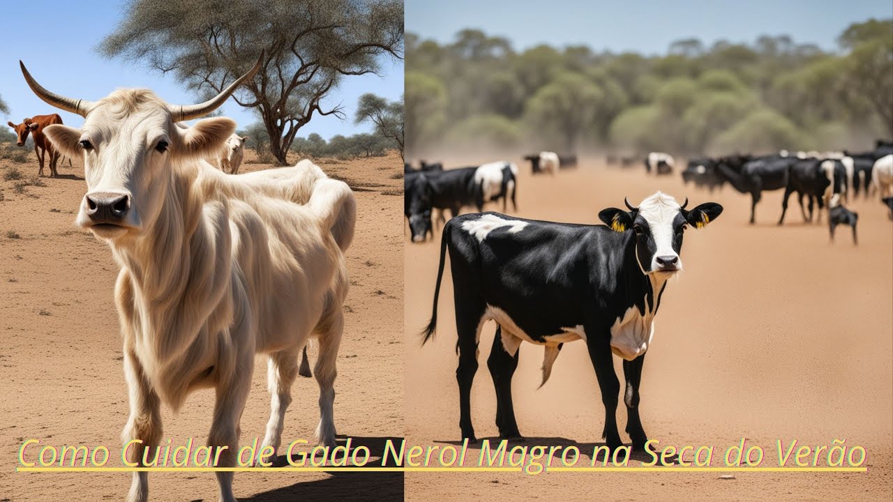 Como Cuidar de Gado Nerol Magro na Seca do Verão🌵🍀🐐 - YouTube