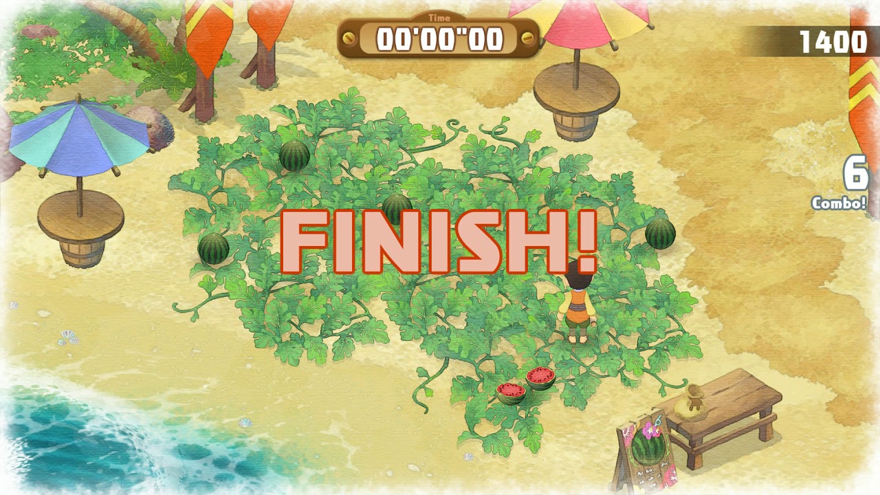 Doraemon Story of Seasons - Split the Watermelon (Summer) Year 1 - YouTube