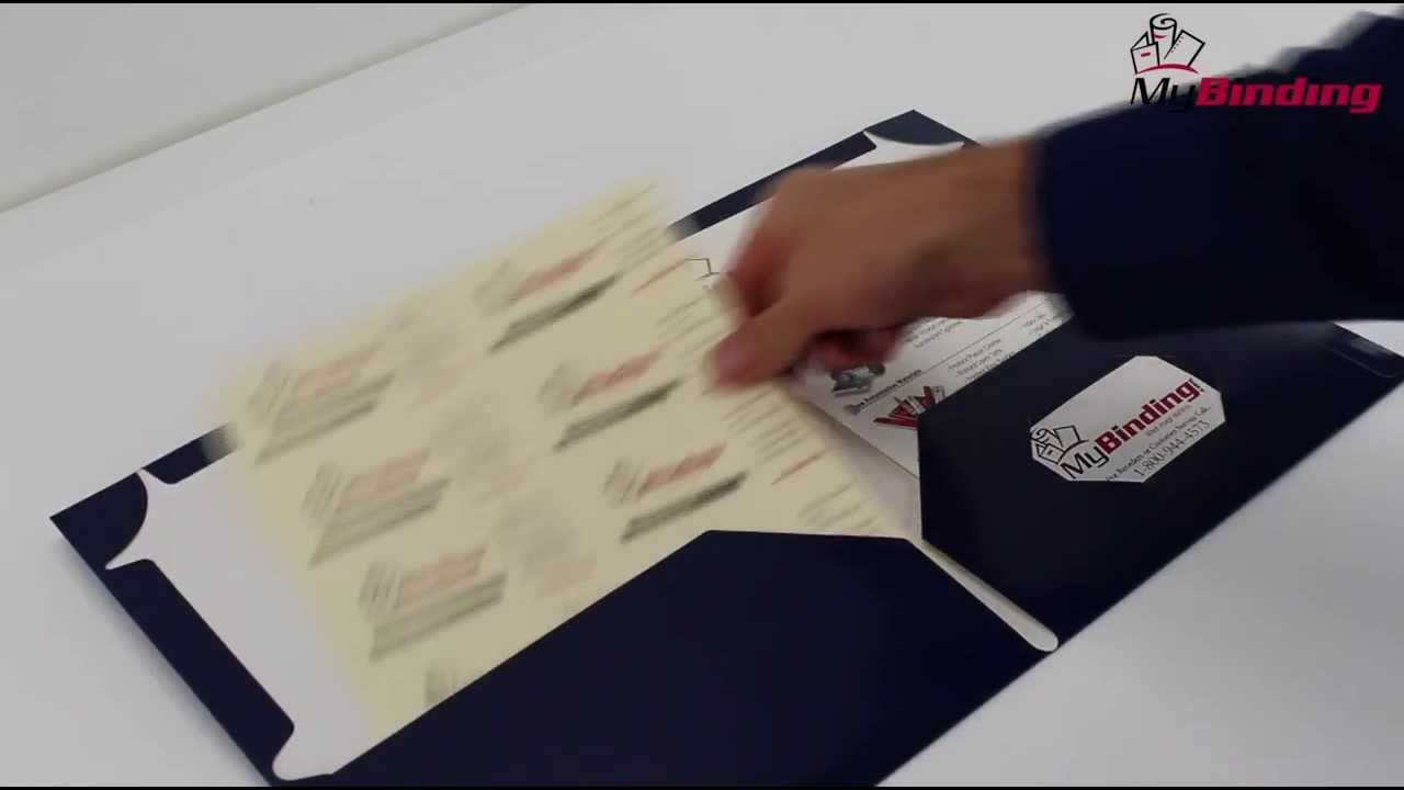 Avery Corner Lock Two Pocket Folder Demo - YouTube