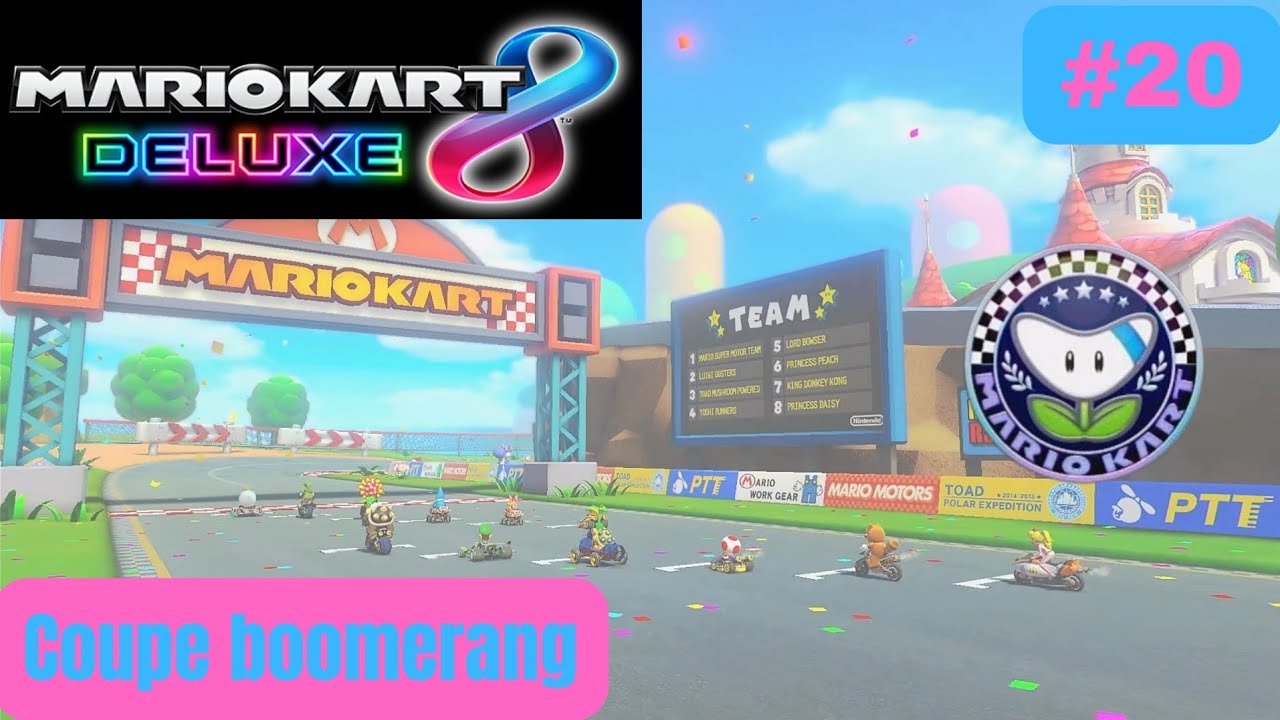[#20] Le roi Boo est super rapide ! (Coupe boomerang)(Mario kart 8 ...