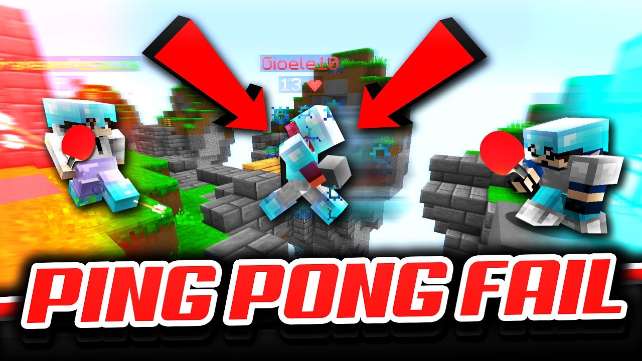 PING PONG FAIL (Minecraft Skywars) - YouTube