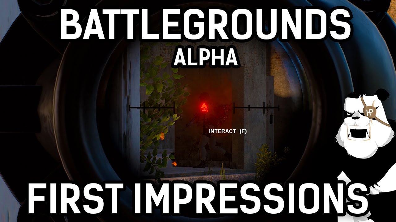 BATTLEGROUNDS ALPHA - First Impressions with HybridPanda (PlayerUnknown ...