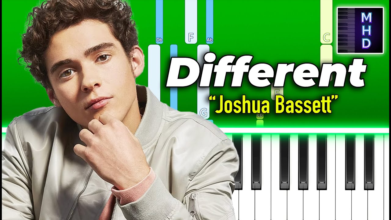 Joshua Bassett - Different - Piano Tutorial - YouTube