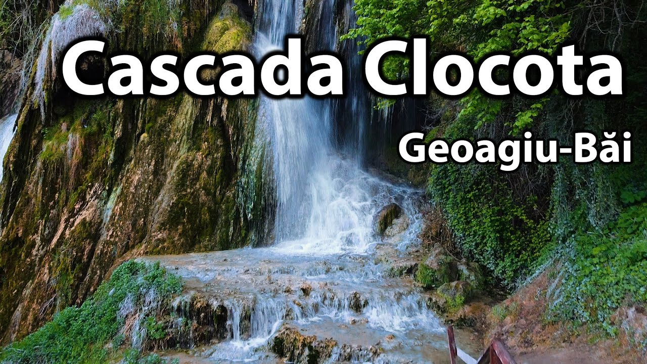Cascada termală Clocota, stațiunea Geoagiu-Băi, județul Hunedoara ...