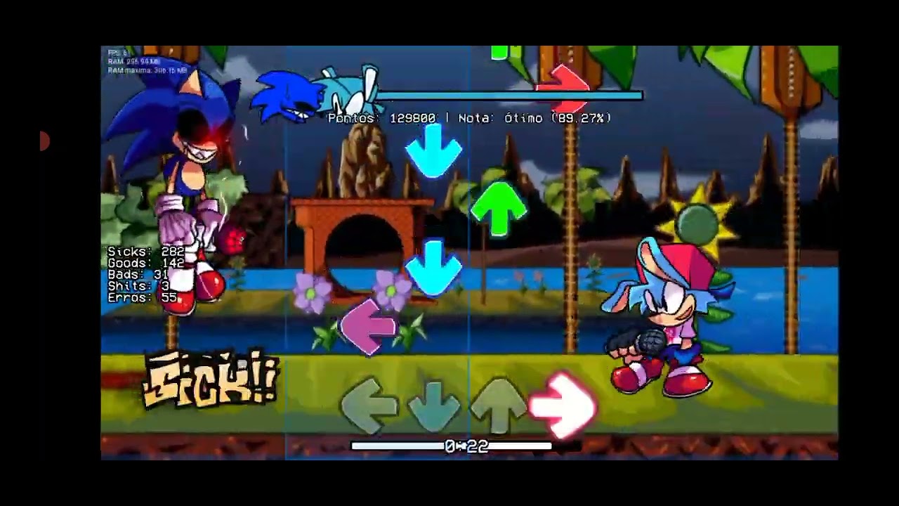 fnf sonic.exe zero version BS Engine android - YouTube