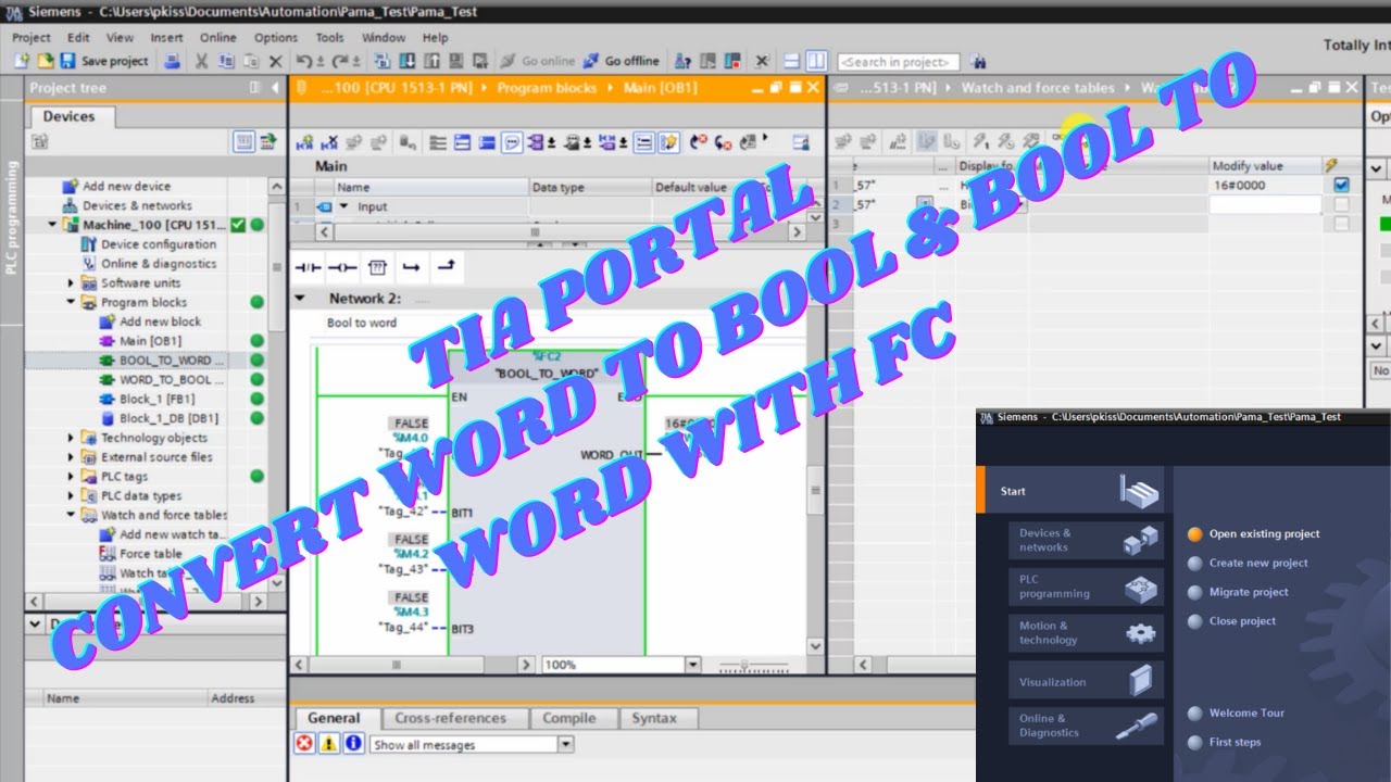 TIA Portal Convert Word To Bool And Bool To Word With An FC YouTube TIA Portal Convert Word To Bool And Bool To Word With An FC YouTube