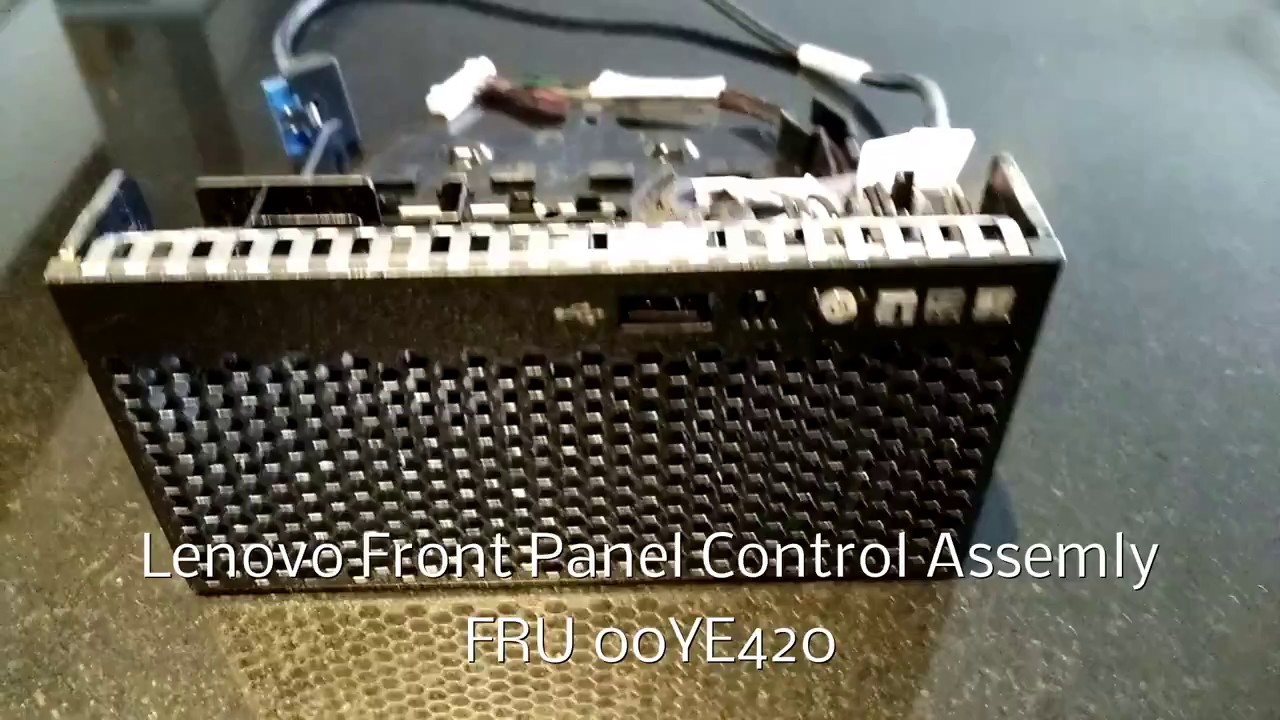 Lenovo Server Front Control Panel Assembly - FRU 00YE420 - YouTube