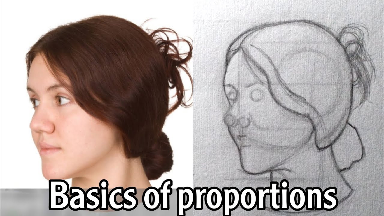 Learn the basics of drawing a side portrait using the Loomis method ...
