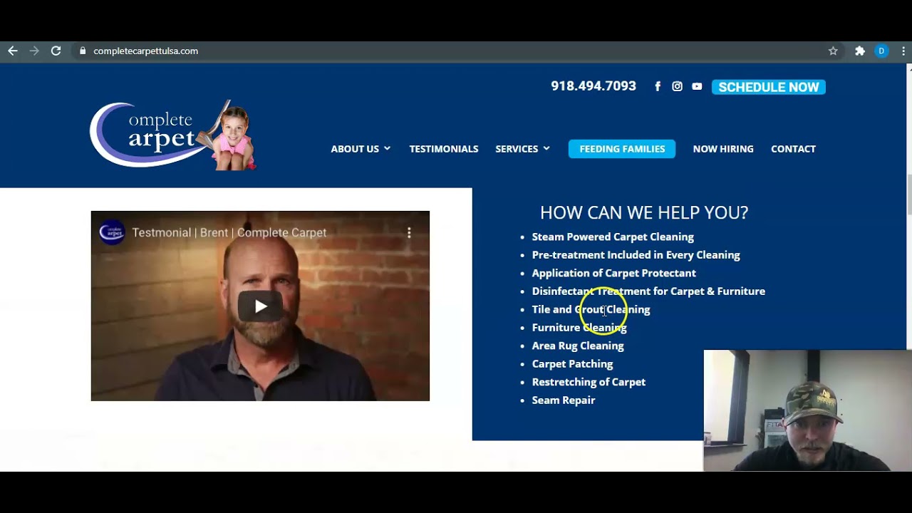 Carpet Therapy Tulsa Ok SEO Screencast - YouTube