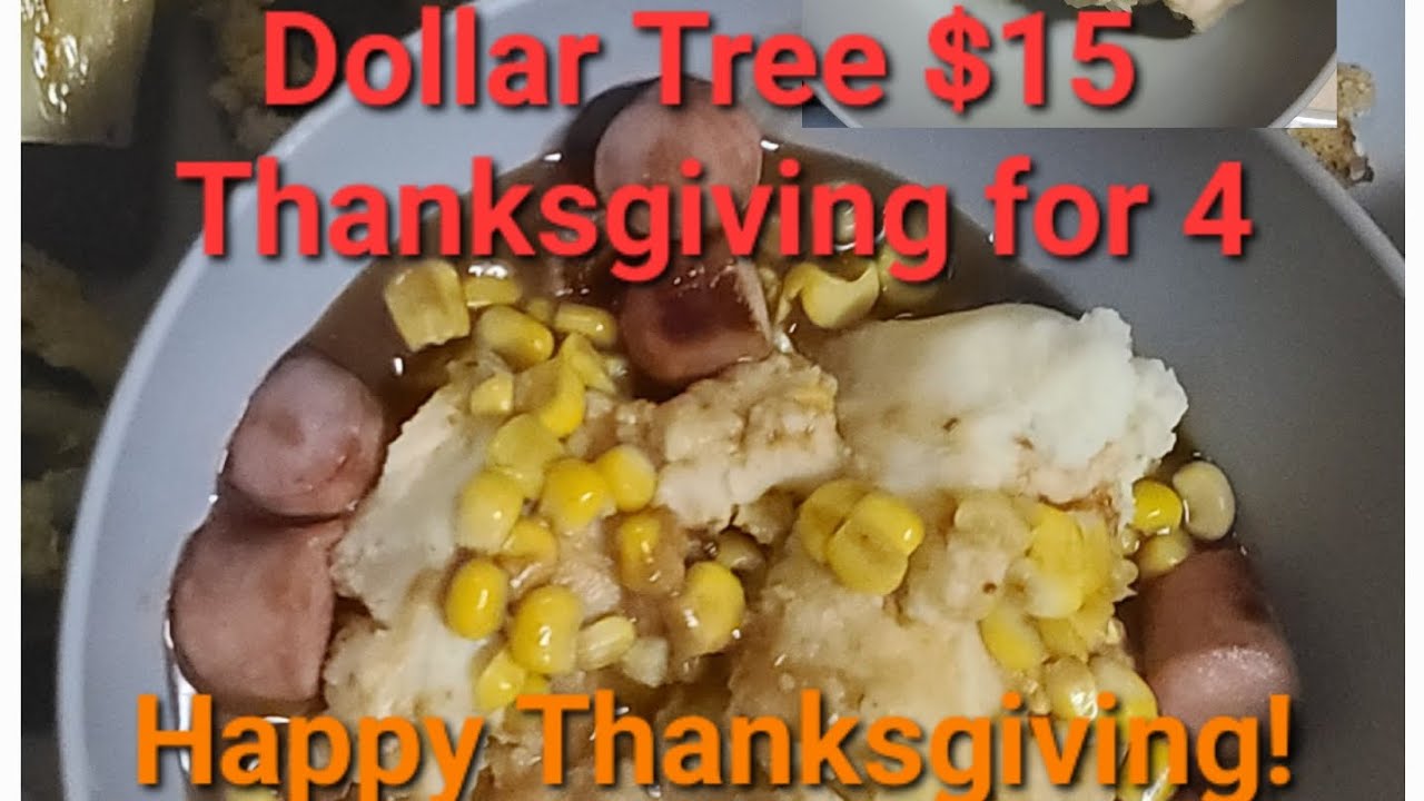 Dollar Tree $15 Thanksgiving meal for 4! #happythanksgiving # ...