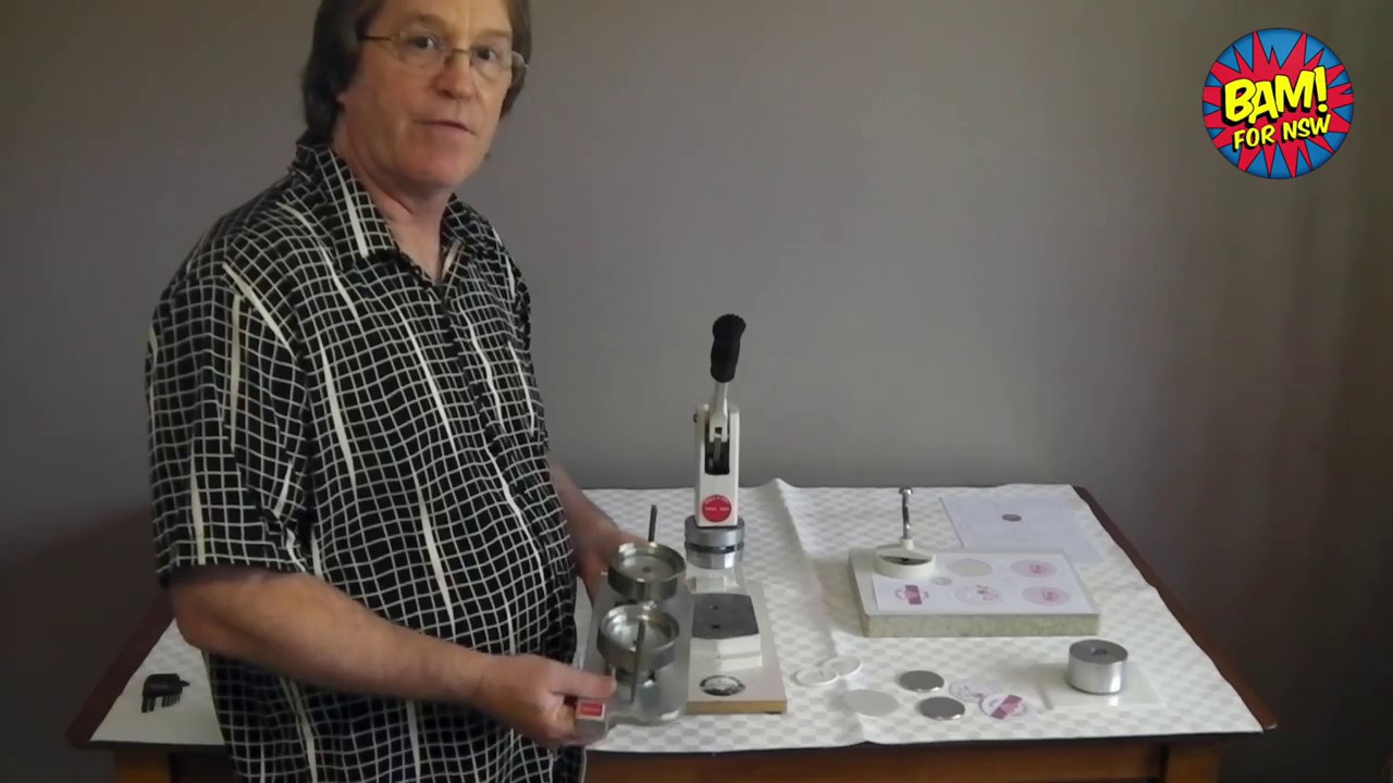 1900A Badge Machine Use and Repair - YouTube