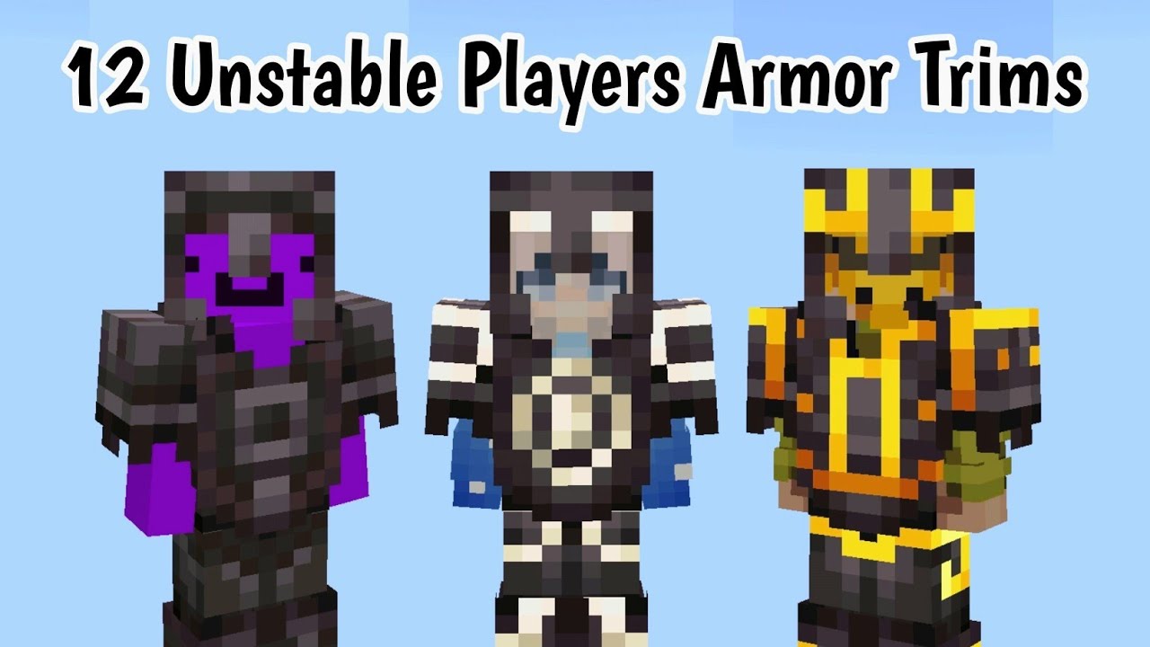 Unstable SMP Legends: 12 Deadliest Players Armor Trims Designs ️ - YouTube