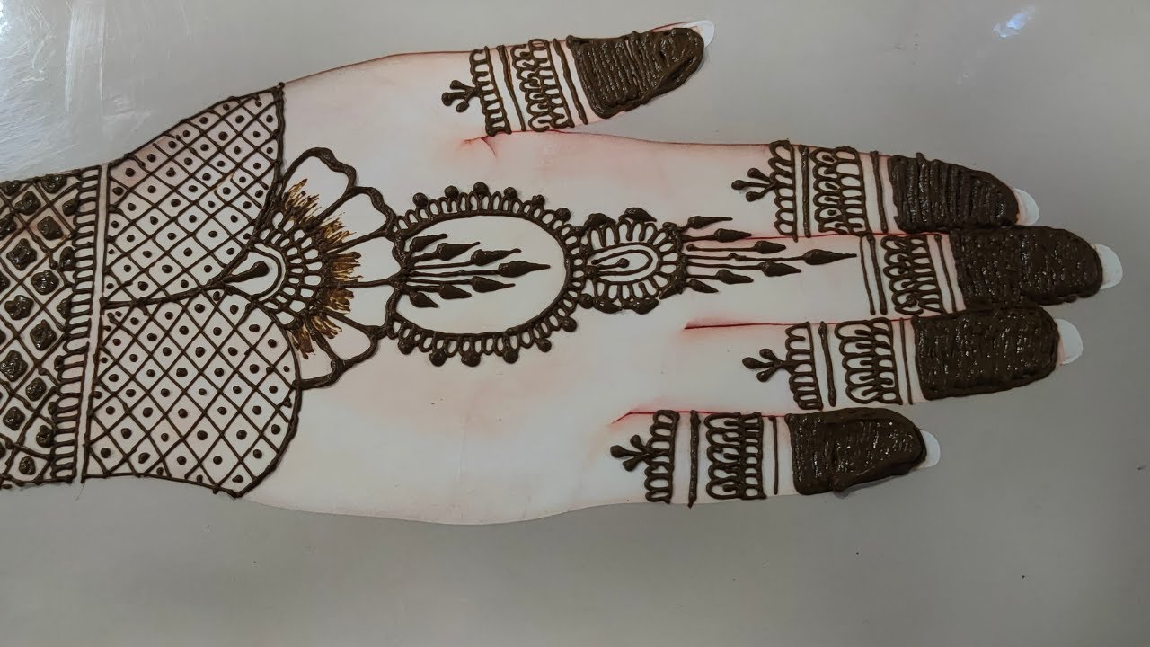 Easy Simple Trick Mehendi Design || How to Draw Mehendi Step By Step ...