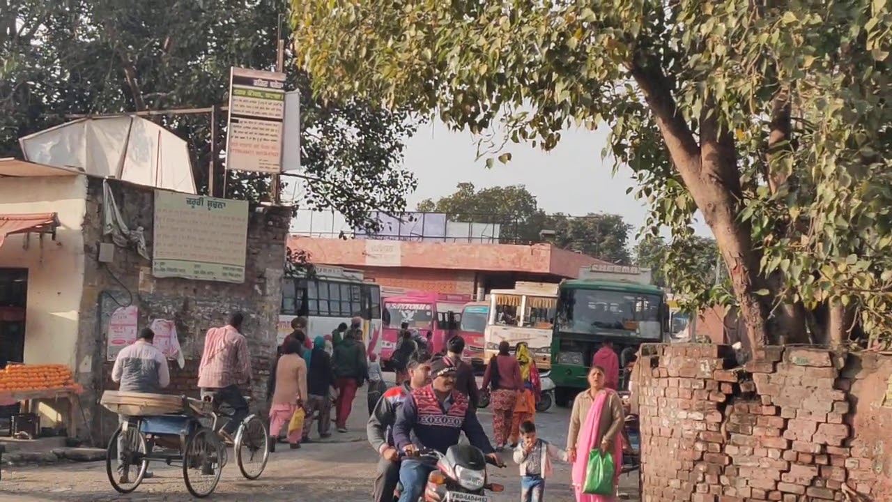 Batala Bus Interstate Terminal/Adda and Batala Market in Punjab - YouTube