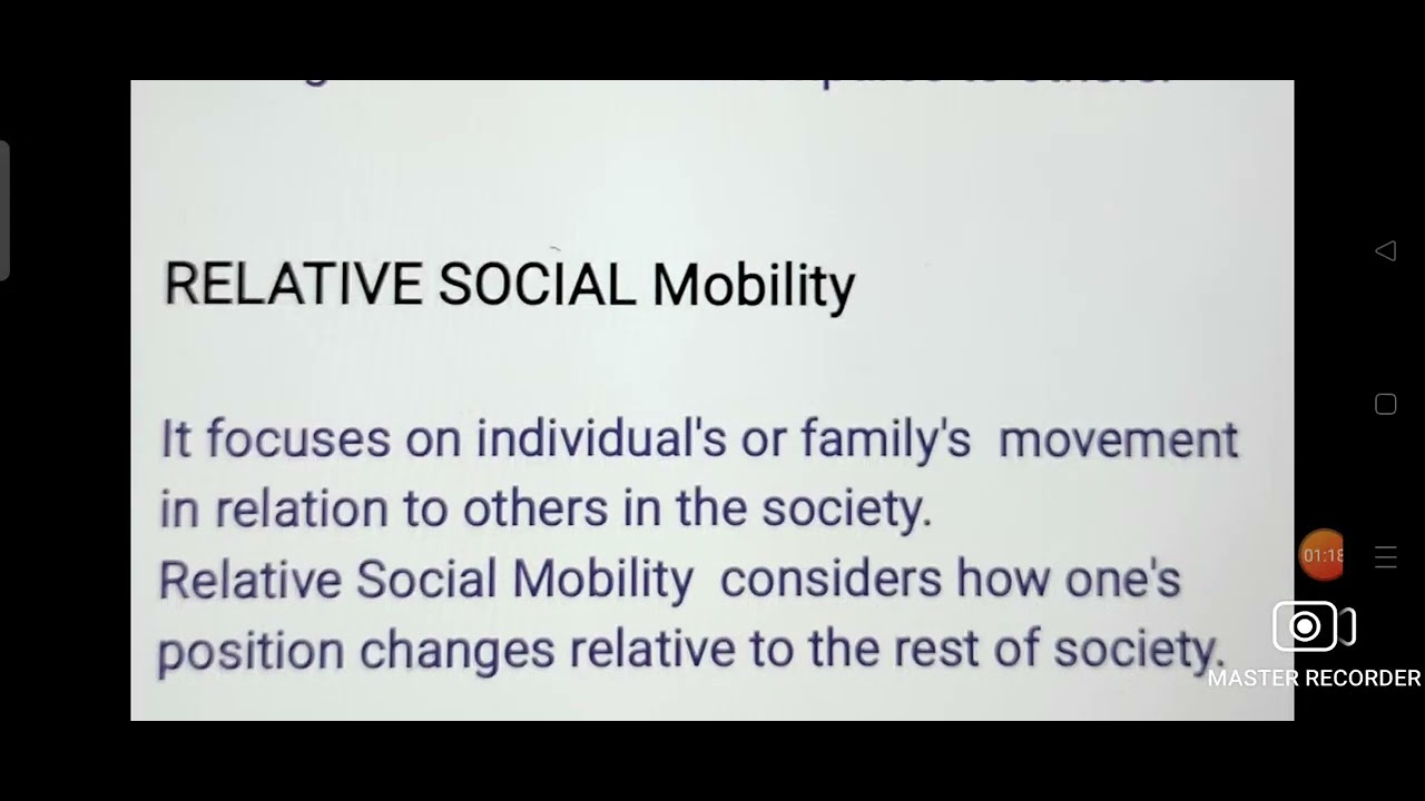 Absolute & Relative SOCIAL MOBILITY. BSc. Nursing SOCIOLOGY UNIT -7 ...