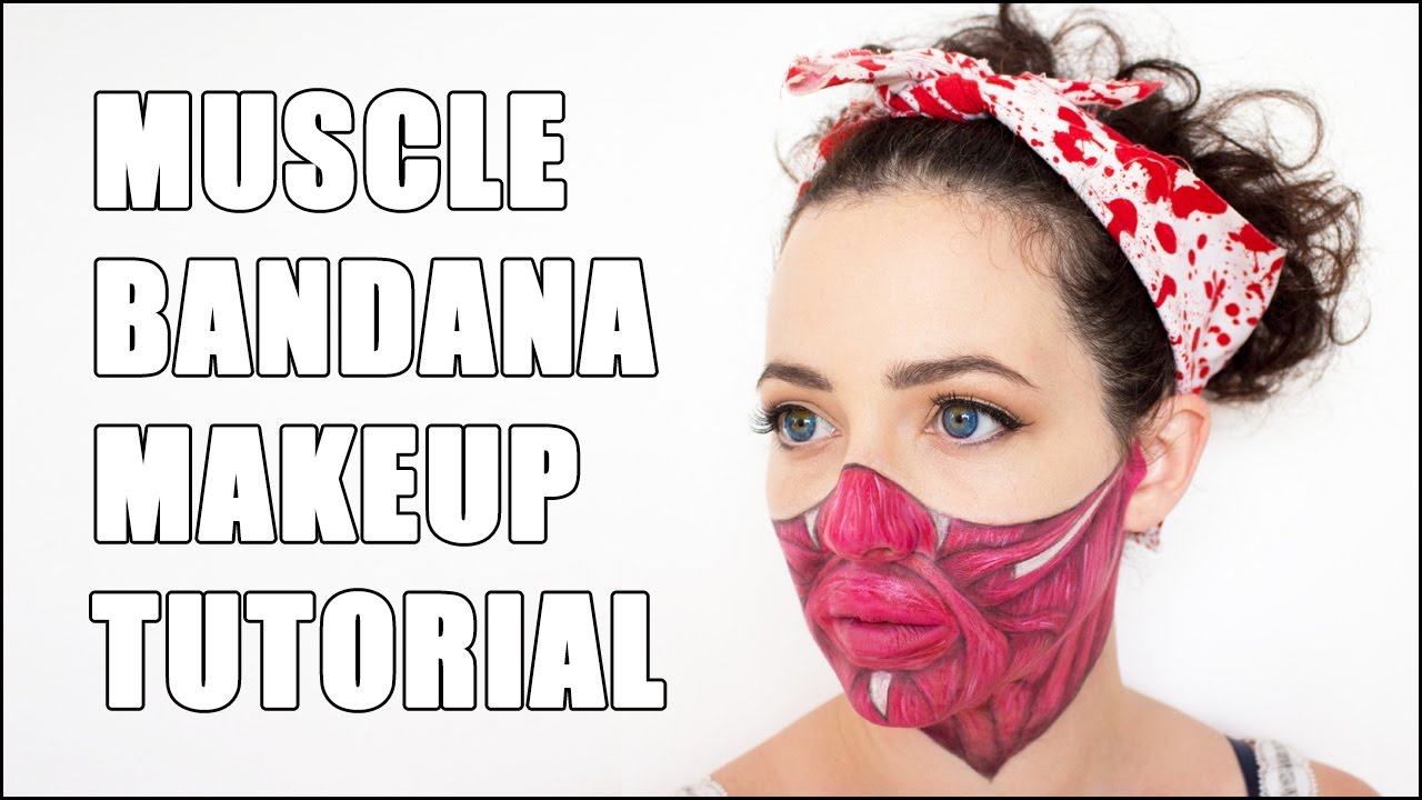 Muscle Bandana Halloween Makeup Tutorial - YouTube