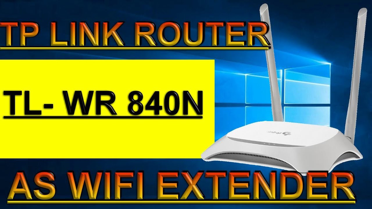 TP-LINK ROUTER AS WIFI EXTENDER - YouTube