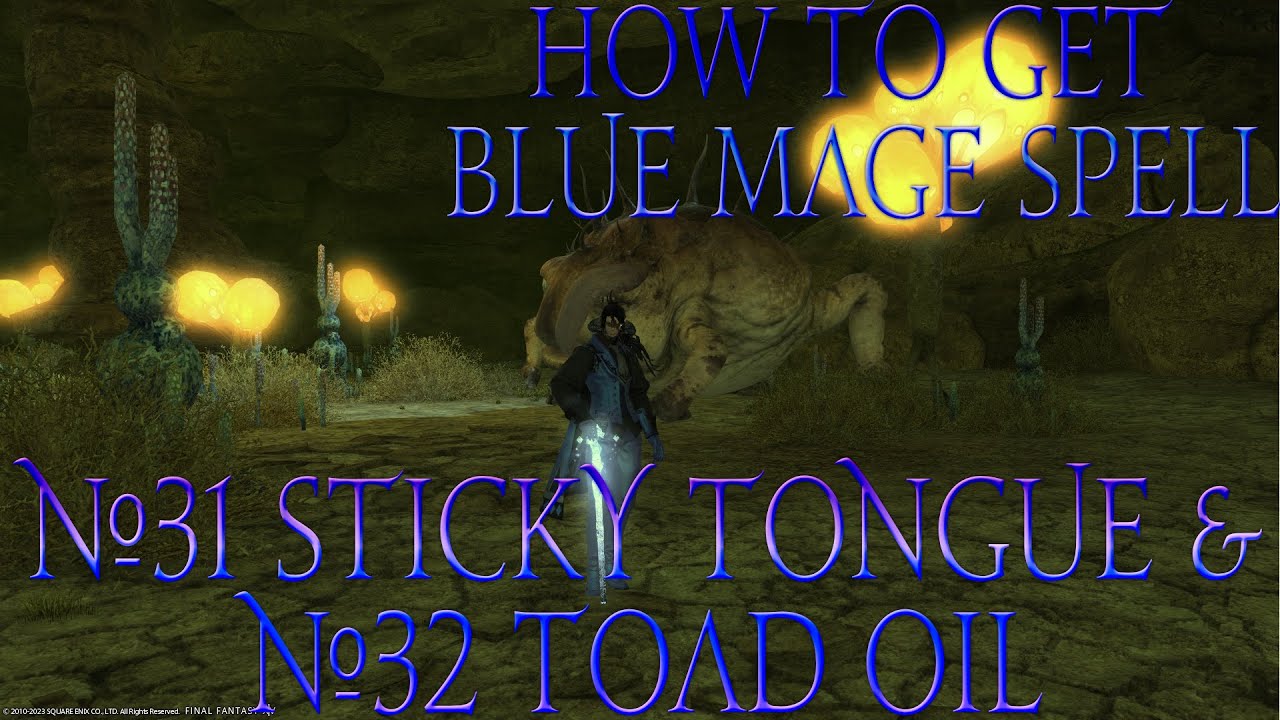 How to get Blue Mage Spell #31 Sticky Tongue & #32 Toad oil - YouTube