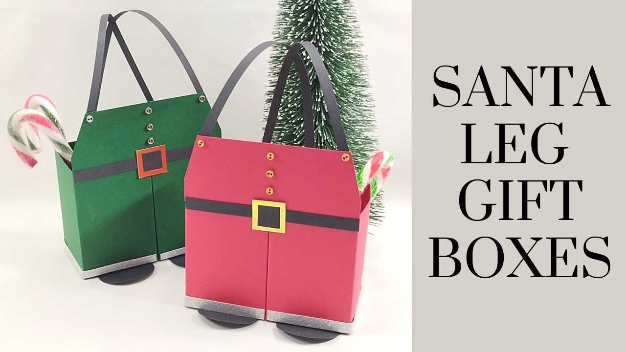 Tutorial | Mini Santa & Elf Leg Gift Boxes | Adorable Scoreboard Project! - YouTube