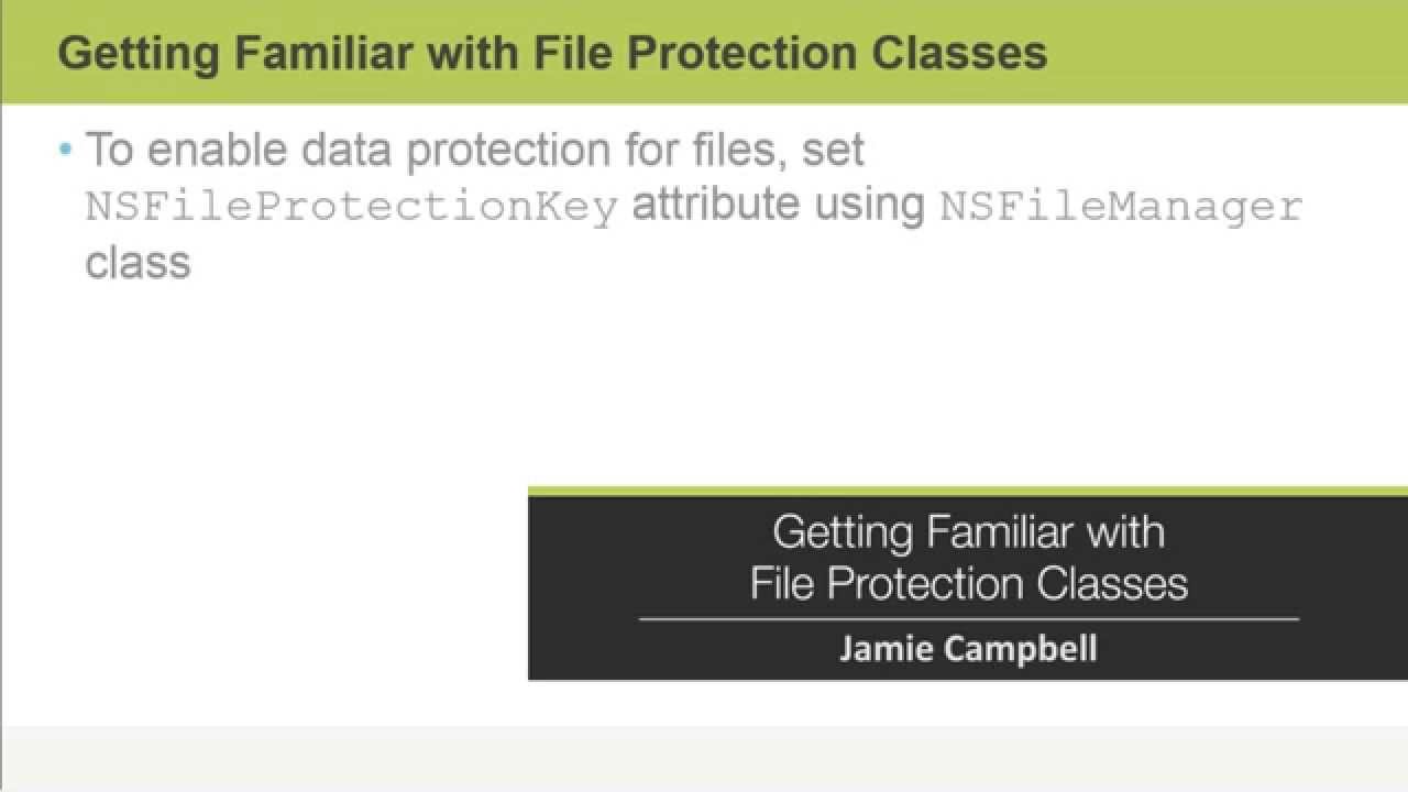 Foundations of iOS Security: Getting Familiar with File Protection ...
