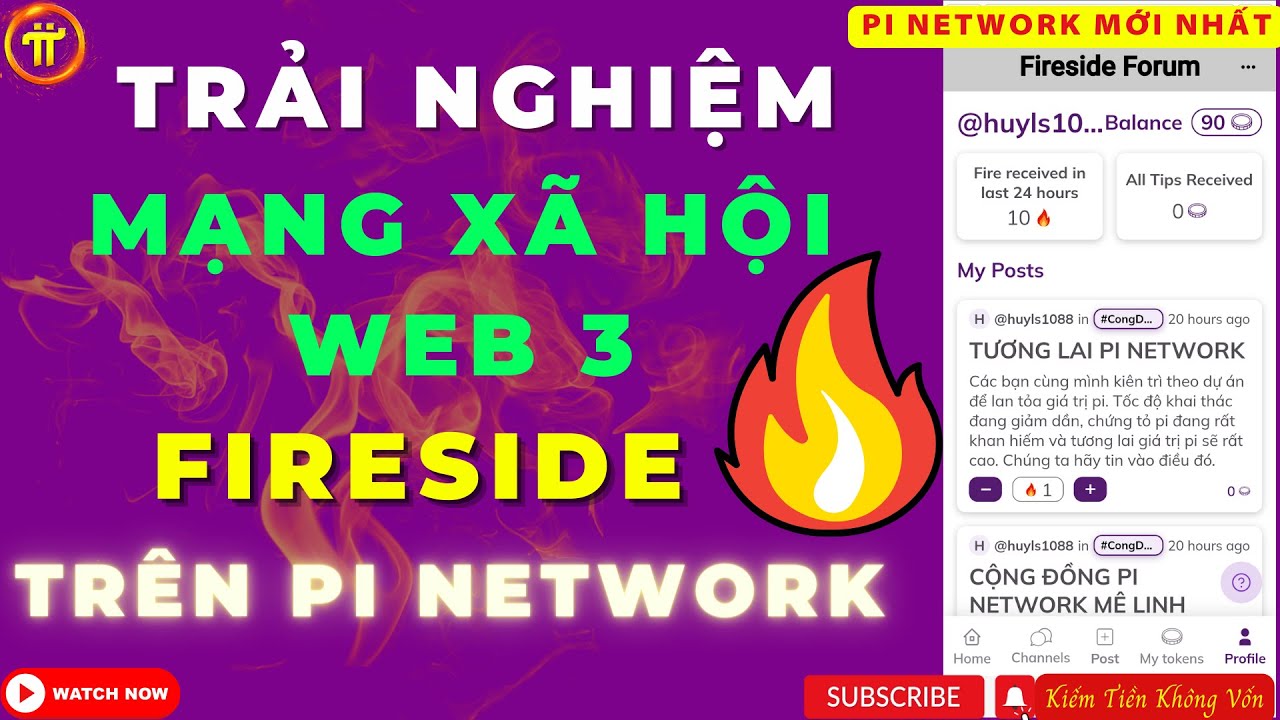 Pi Network - Trải Nghiệm Mạng Xã Hội Web 3 FireSide Trên Pi Network ...