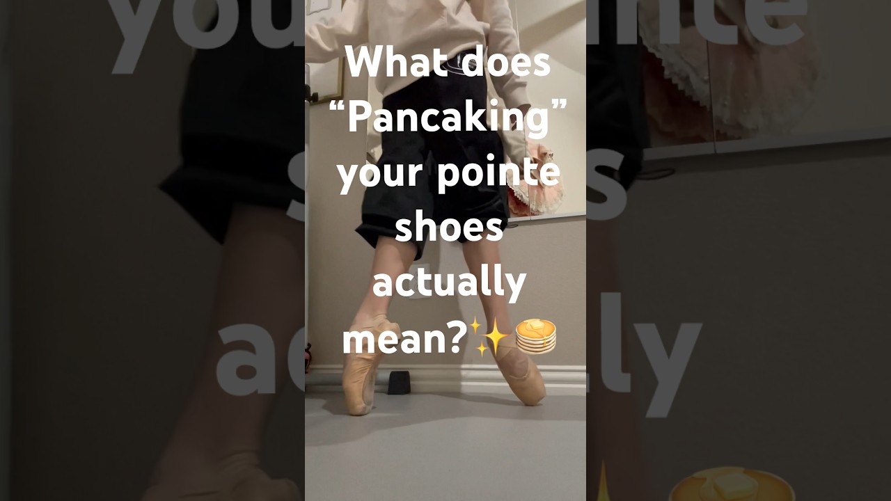 Pancaking pointe shoes??🥞 #pointeshoes #ballerina #pancake #shorts # ...