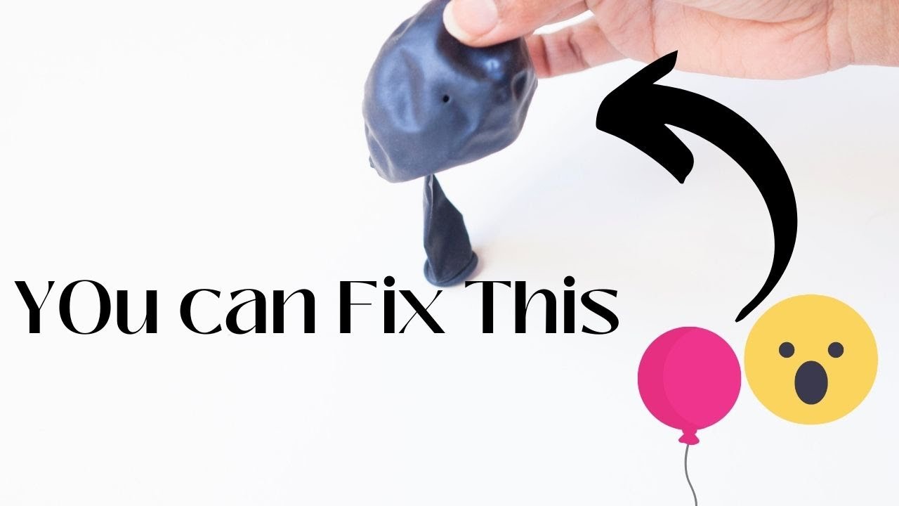 How To Fix Damage Balloon|Balloon Tricks - YouTube