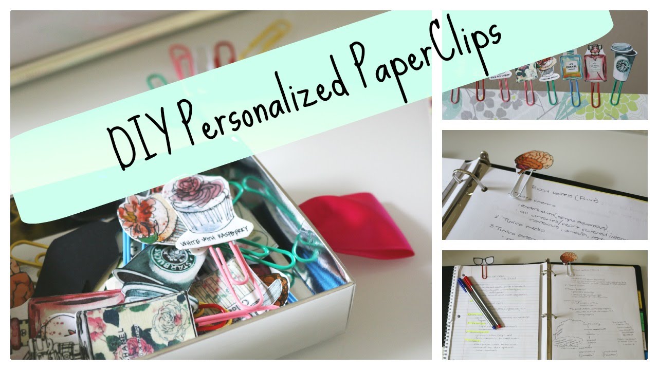 DIY Personalized Paperclips YouTube diy-personalized-paperclips-youtube