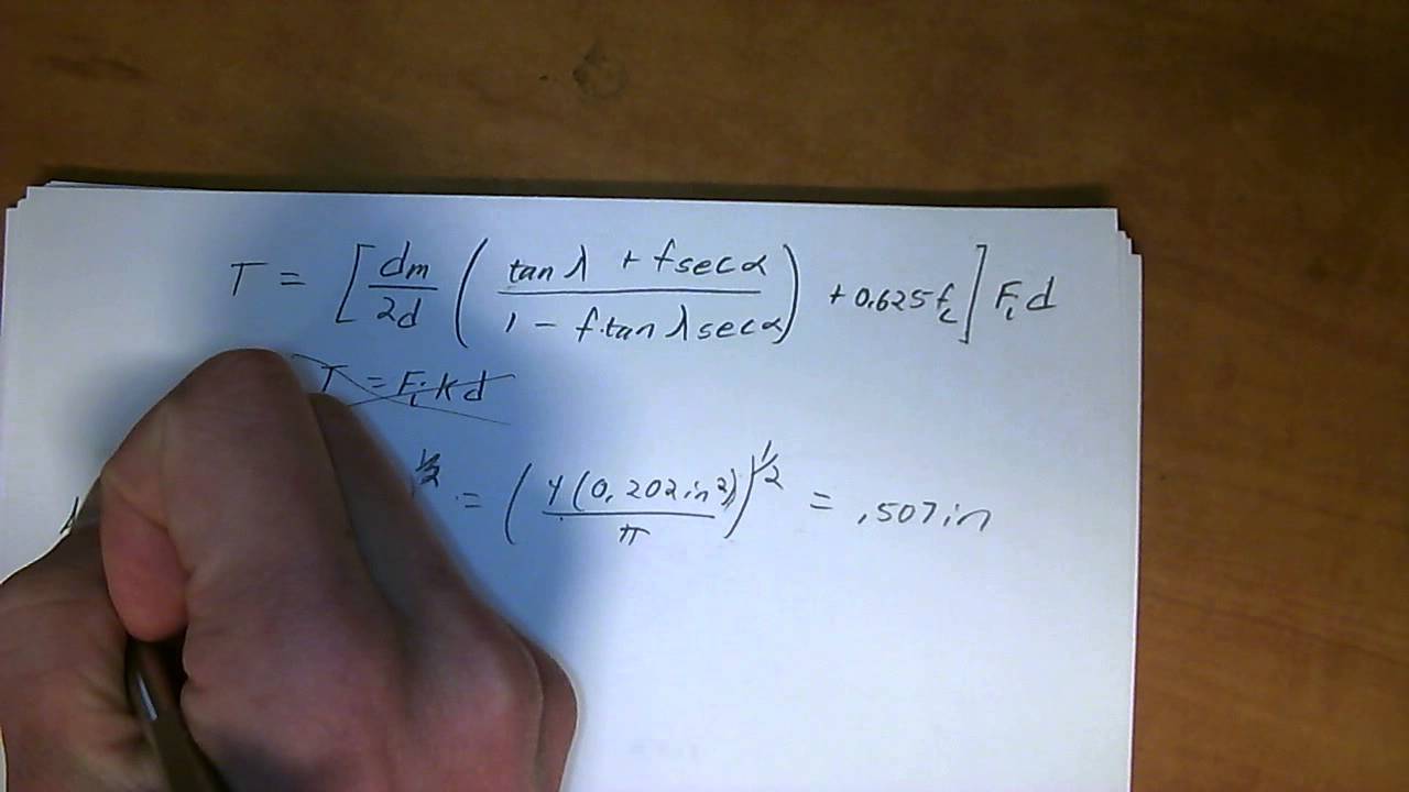 bolt pre-load torque - YouTube