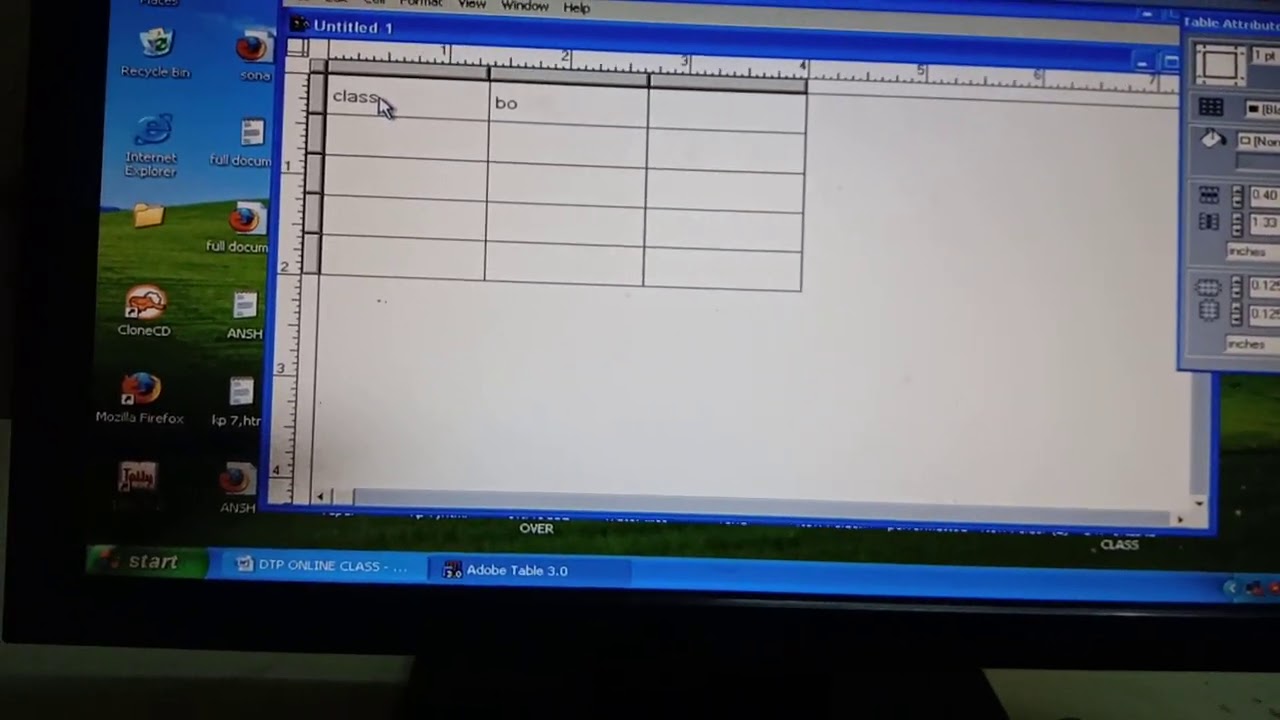 2DCA, DTP ,unit 3,Table Editor - YouTube
