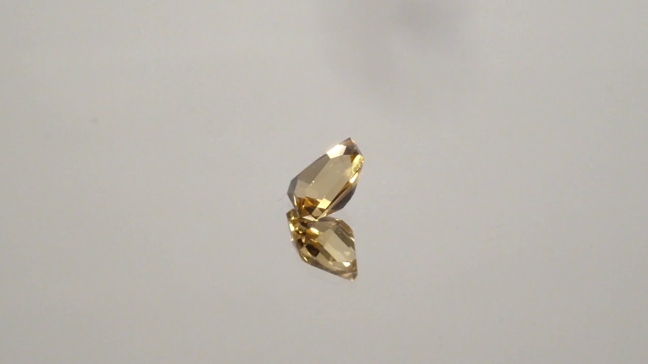 Natural Citrine - precision cut in the UK - YouTube