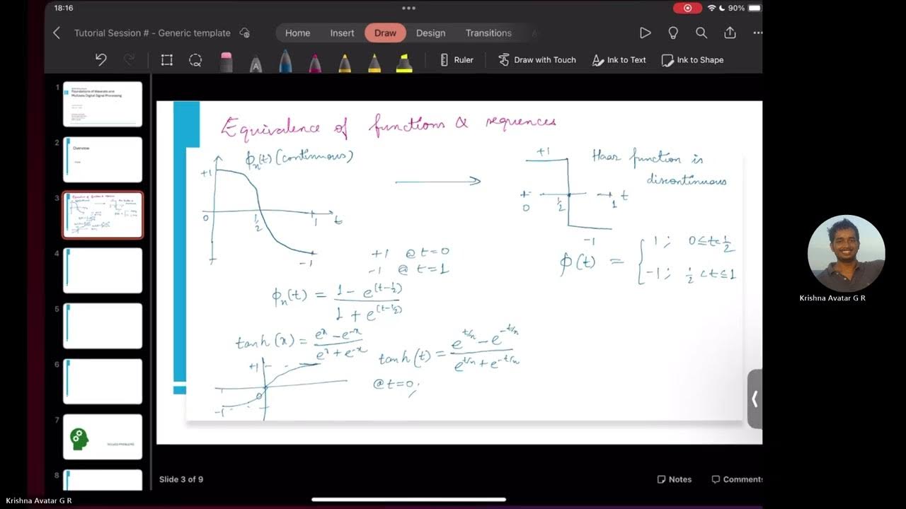 Tutorial Session 3 - Equivalence of functions and sequences, Filter Banks, MATLAB tutorials ...