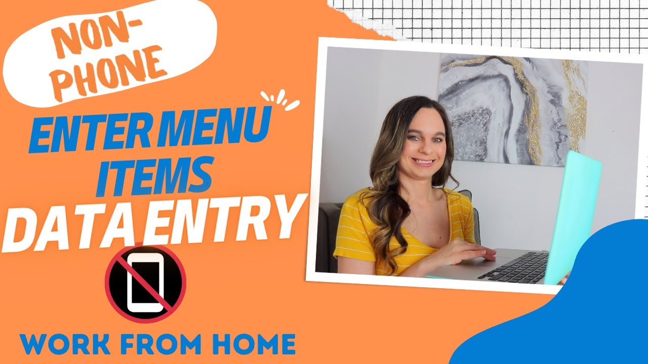 NON-PHONE Data Entry Work From Home Job Entering Menu Items Online | No ...