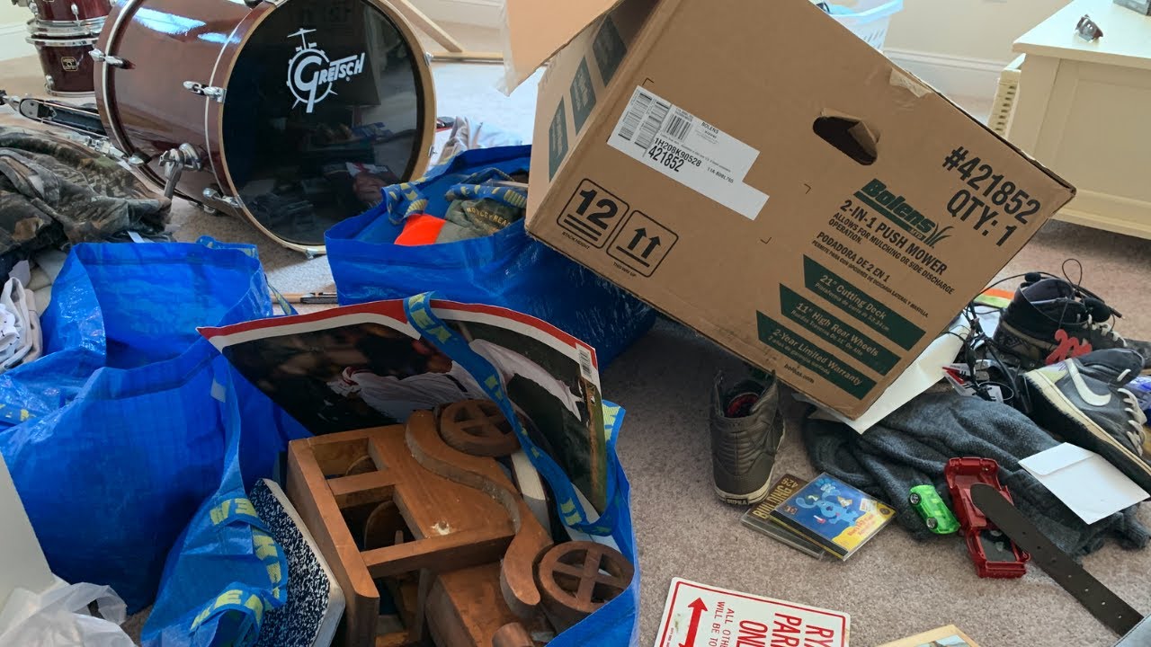 Purging Our JUNK Room (Satisfying) - YouTube