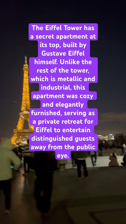 Eiffel Tower secrets - YouTube