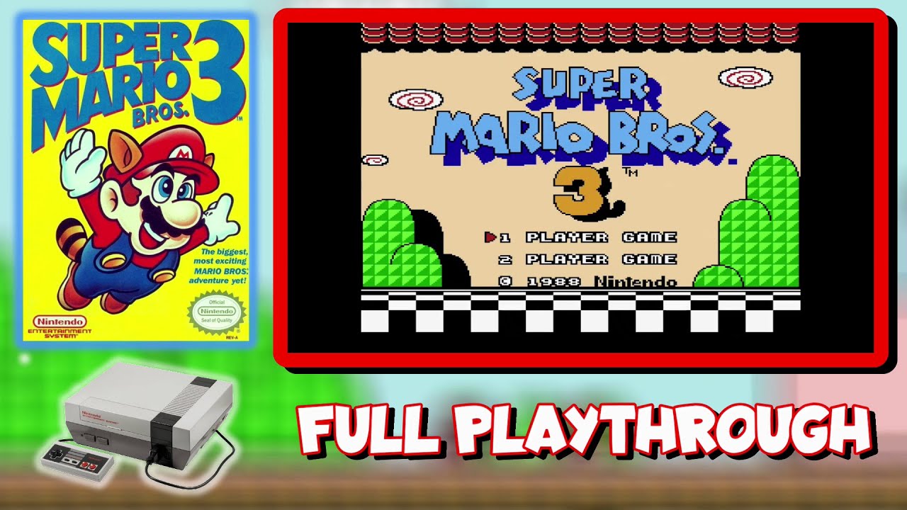 Super Mario Bros. 3 NES Full Playthrough - YouTube
