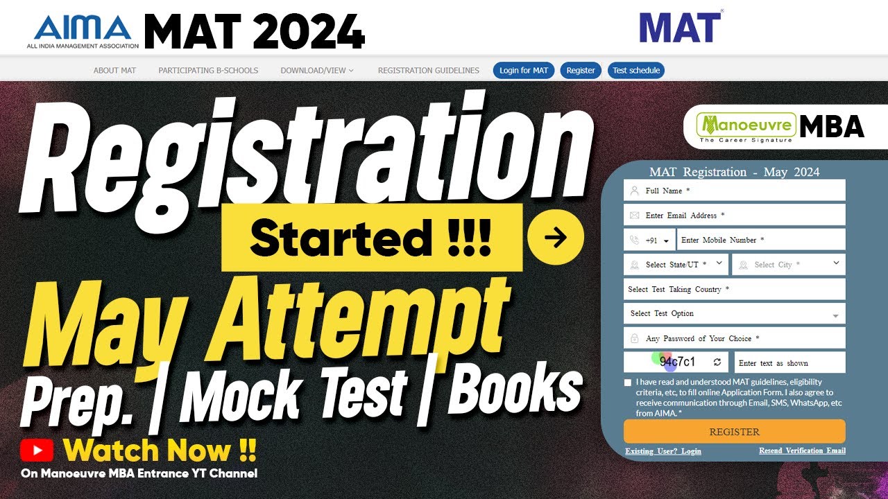 MAT 2024 - MAY Attempt!! Registration started | Preparation Tips | Mock ...
