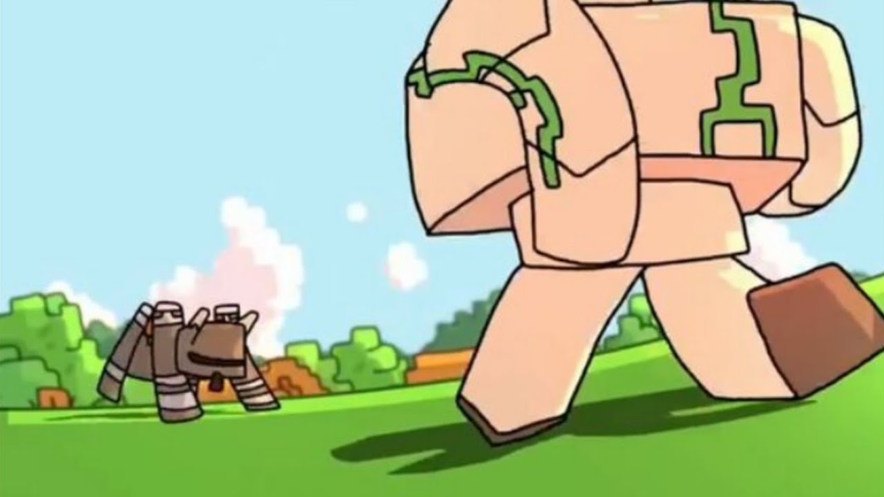 Minecraft The Movie: Story Of Golem (2023) Golem Vs. Ravager Final ...