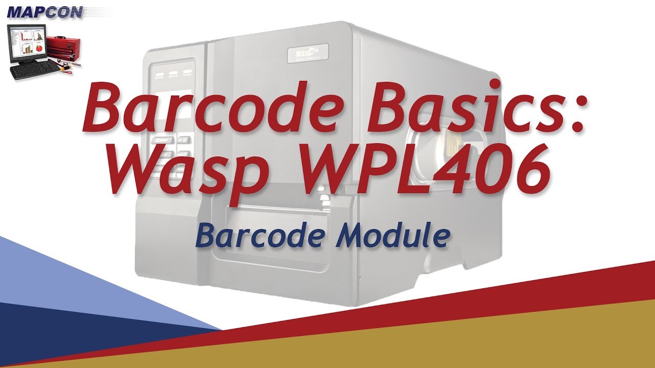 Barcode Basics: Wasp Printer Setup -MAPCON CMMS - YouTube