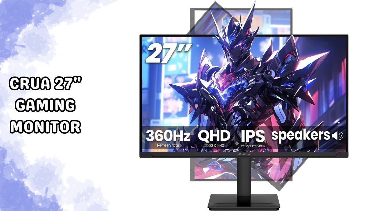 “CRUA 27” QHD 360Hz Gaming Monitor – The Smoothest & Smartest Display ...