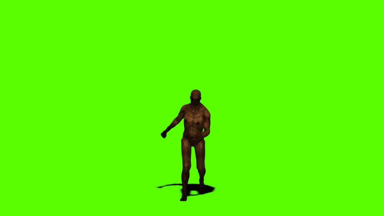 FREE HD Green Screen of a 3D ANGRY ZOMBIE WALKING TOWARD CAMERA - YouTube