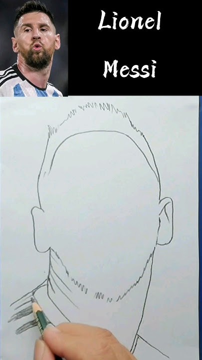 How to draw Lionel Messi's face#drawing #art #messi #shorts - YouTube