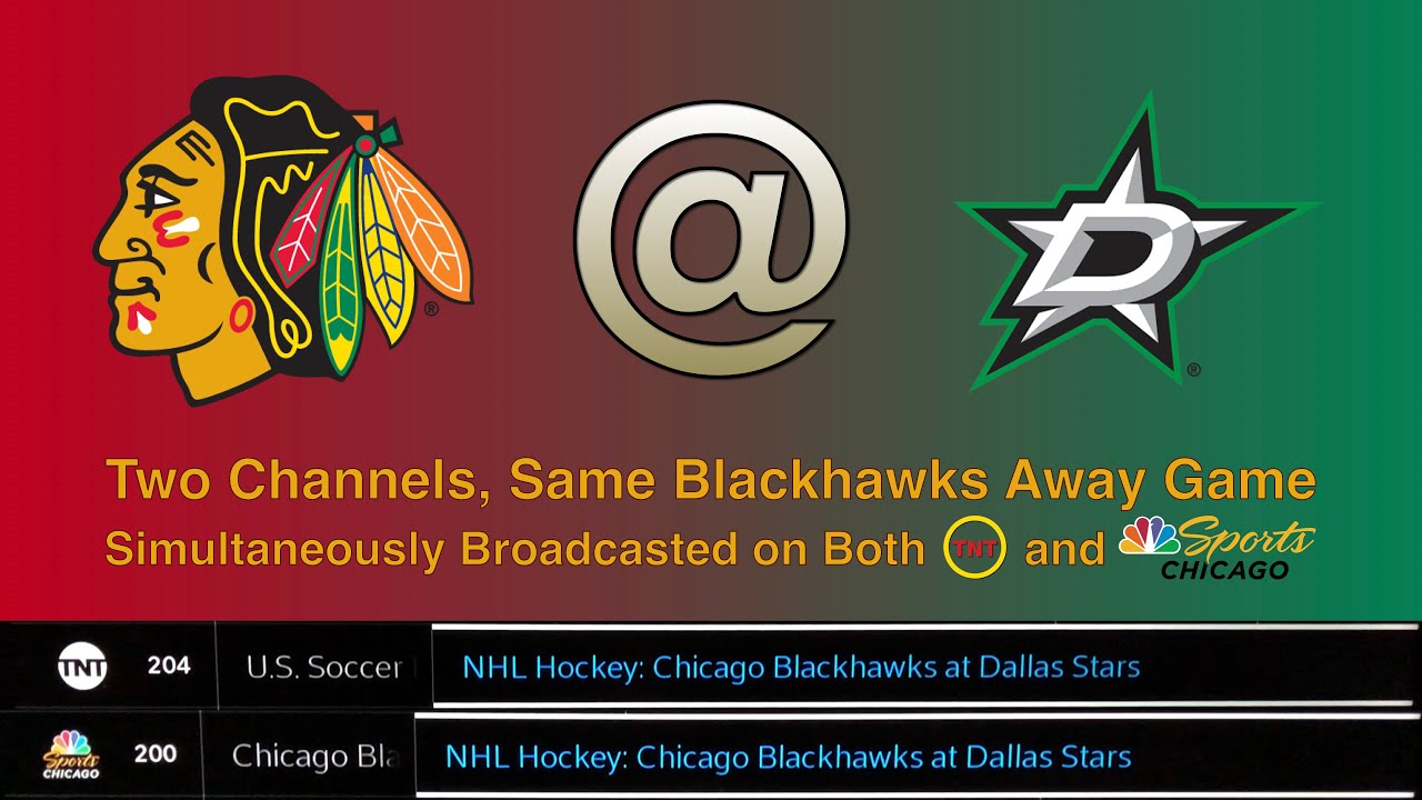 Guide to Two Channels Airing The Same Blackhawks Game - YouTube