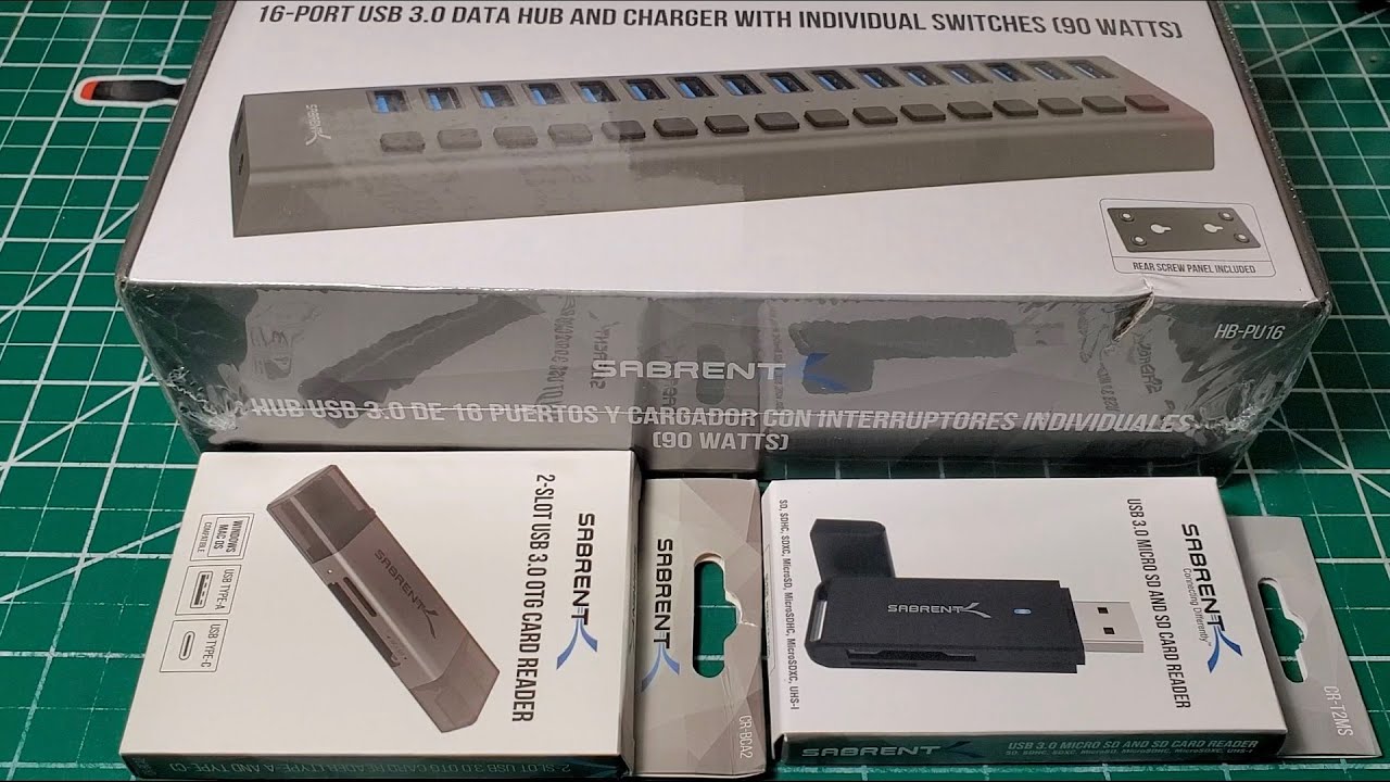 SABRENT 16 Ports USB3.0 | HB - PU16 | CR-T2MS | CR-BCA2 | Review ...