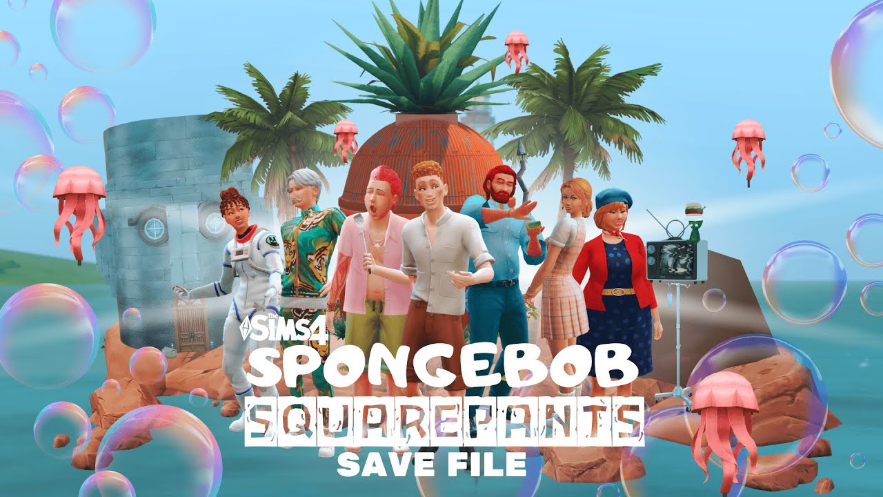 SpongeBob SquarePants Save File - Sims 4 Tour & Showcase - YouTube