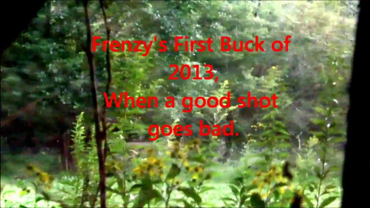 Frenzy's First Buck Of 2013, When A Good Shot Goes Bad - YouTube